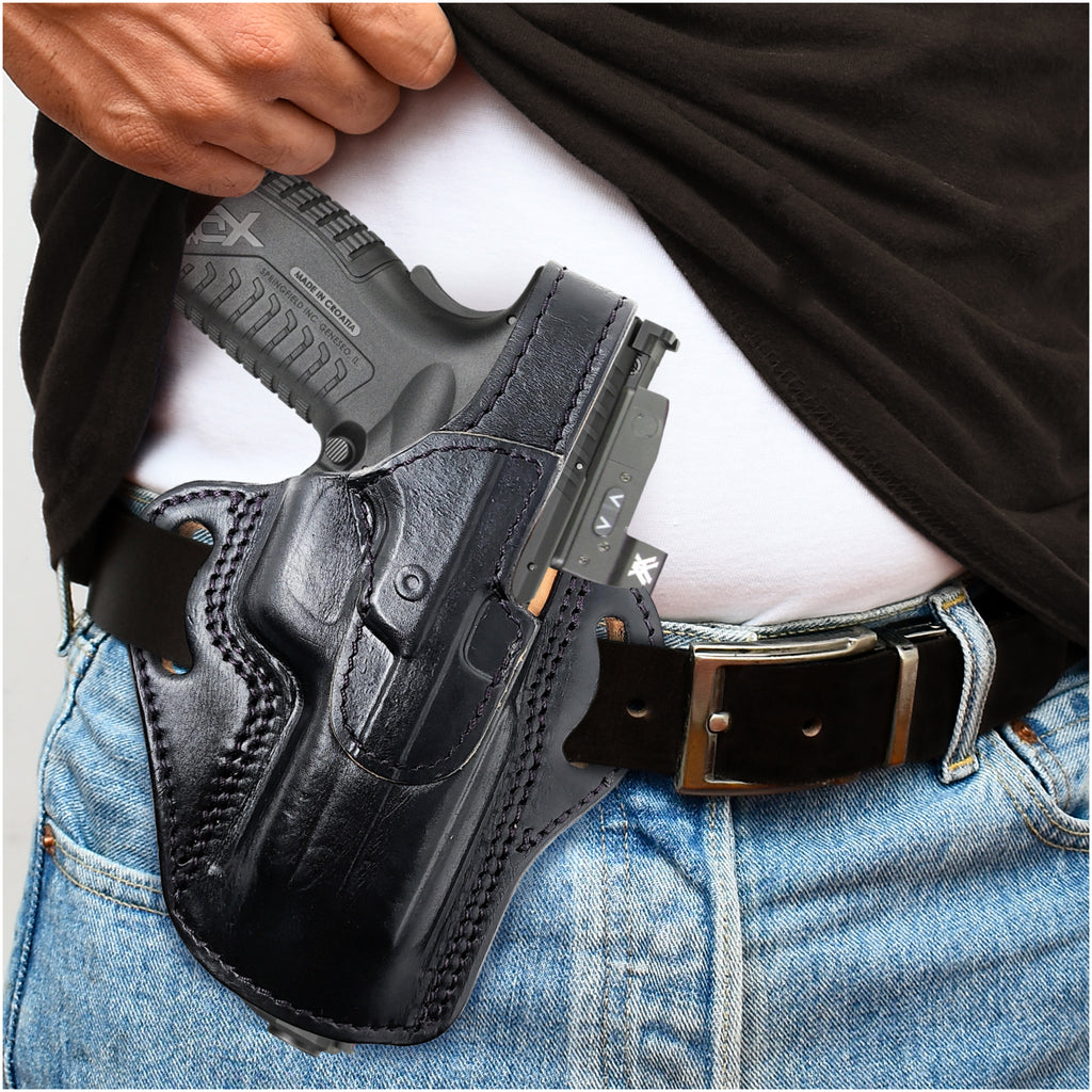 OWB Thumb Break Leather Holster. Fits for Springfield XDM – Popular ...