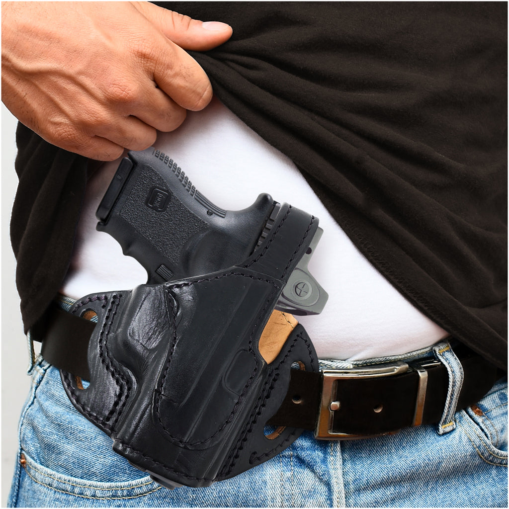 OWB Thumb Break Leather Holster. Fits for Taurus G2C/G3C – Popular Holsters
