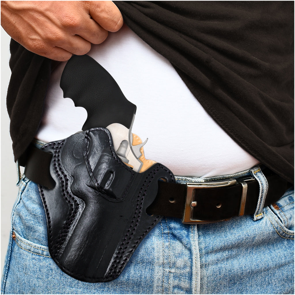 OWB Open Top Leather Holster for Colt King Cobra and Revolvers ...