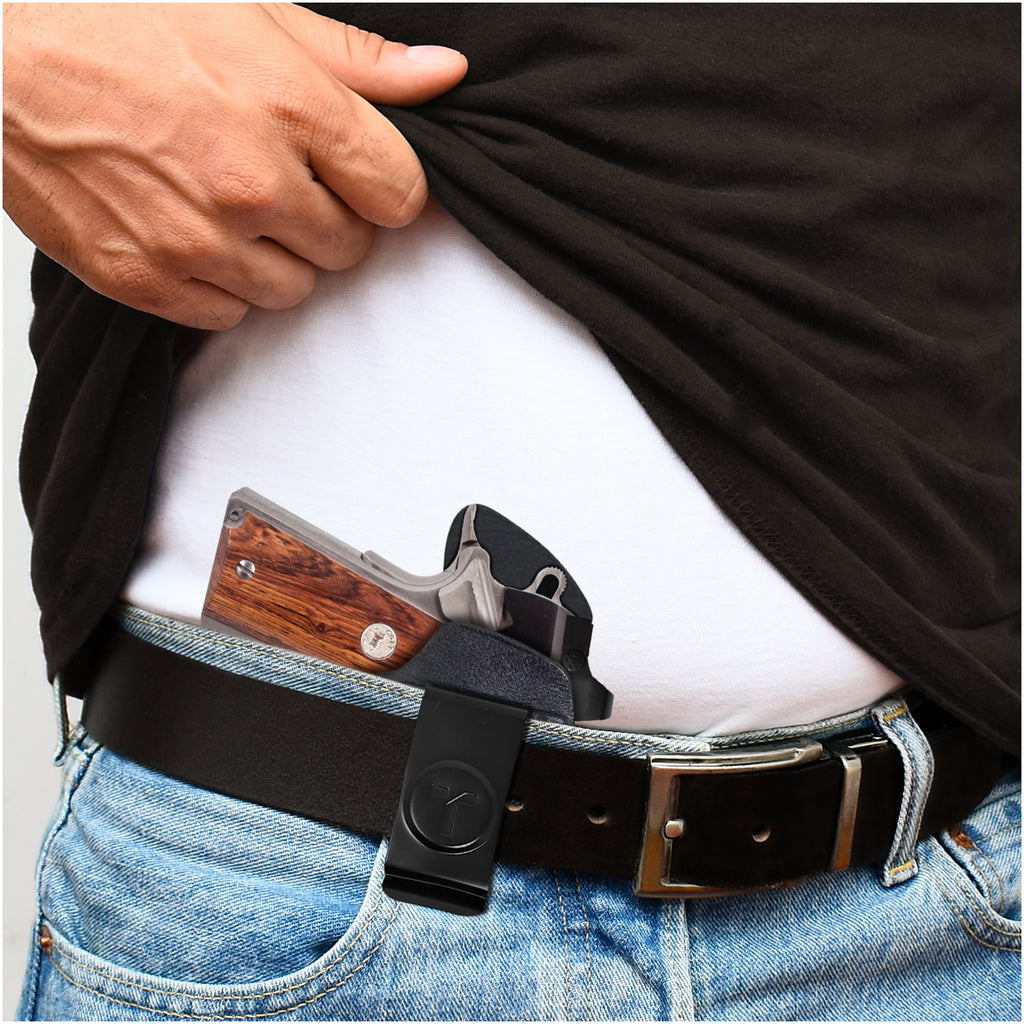 IWB Suede Leather Holster for 1911, Shield 380 EZ, Glock 19 – Popular ...