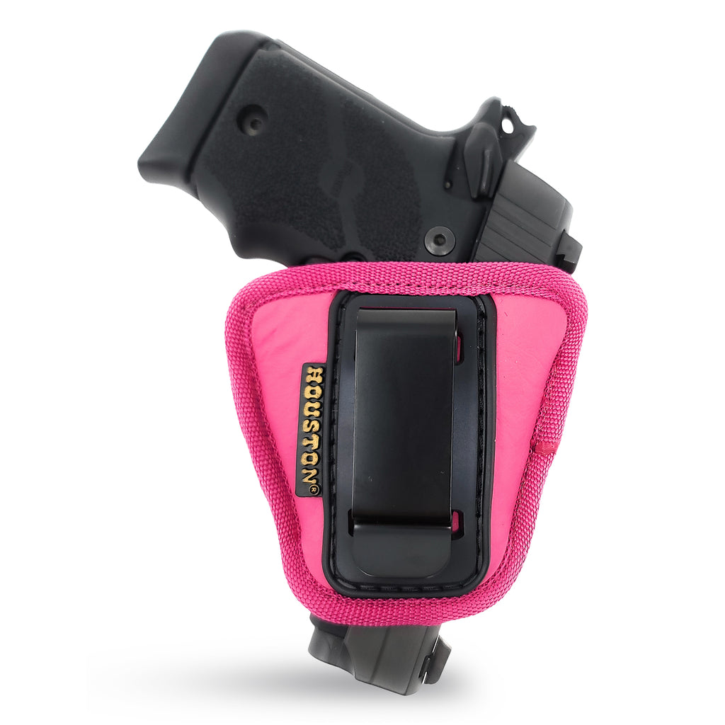 IWB and Outside Gun Holster - by Houston - Pink ECO Leather Concealed ...