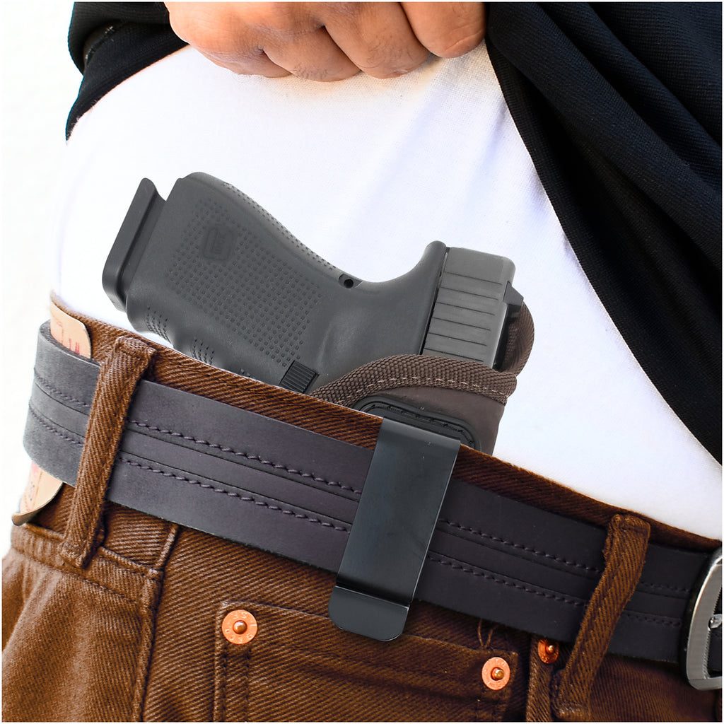 IWB Gun Holster by Houston - ECO LEATHER Concealed Carry Soft Material ...