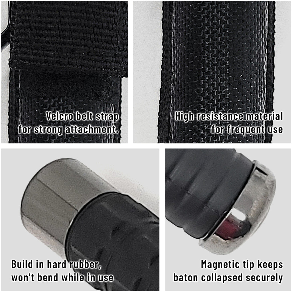 Expandable Security Baton by Popular Holster. Includes Holder Made in ...