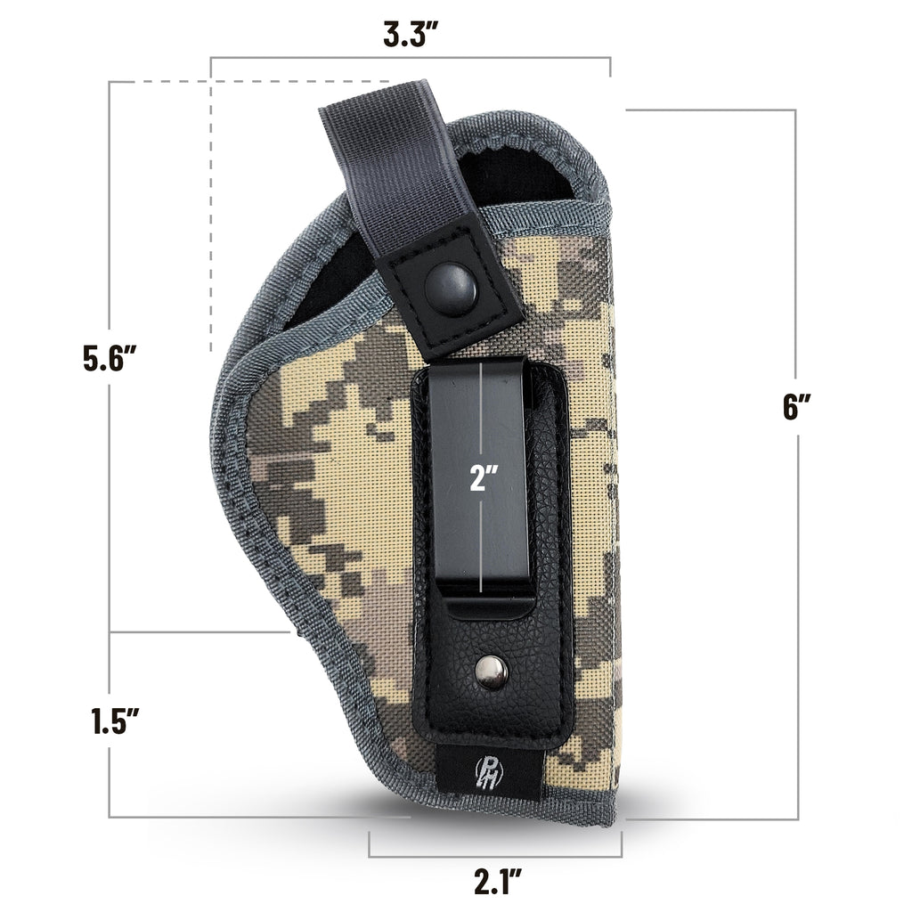 IWB Gun Holster by PH - Concealed Carry Soft Material | Color: Camo ...